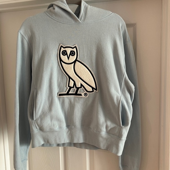 OVO | Other | Ovo Light Blue Hoodie With Owl Logo | Poshmark